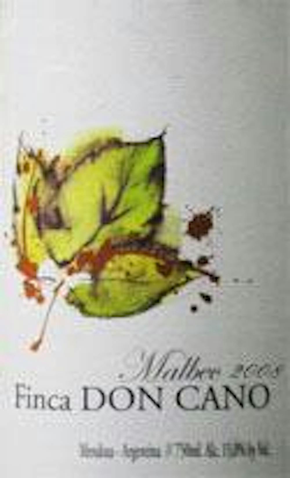 Finca Don Cano Malbec 2010 :: Malbec