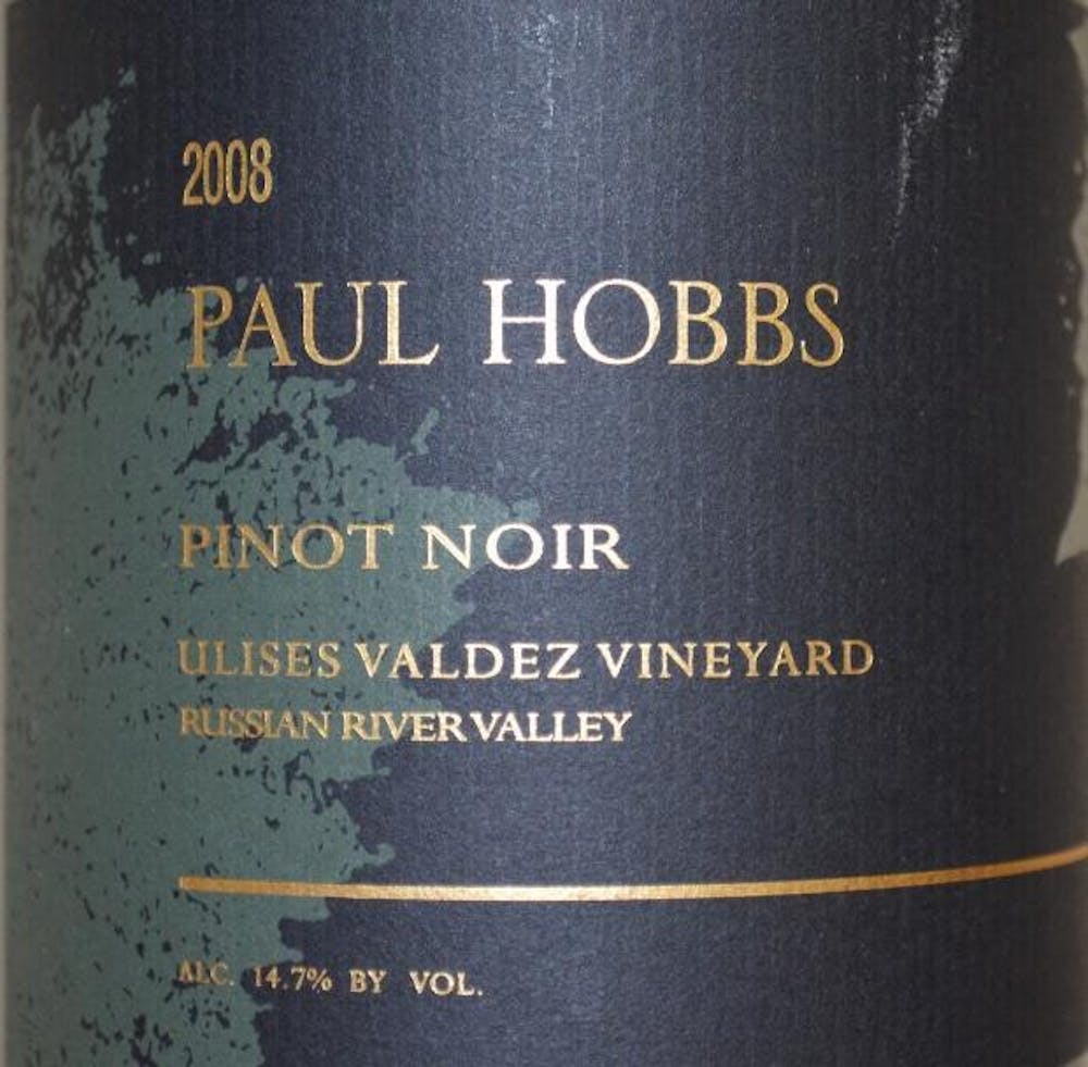 Paul Hobbs 'Ulises Valdez' Pinot Noir 2012 :: Pinot Noir