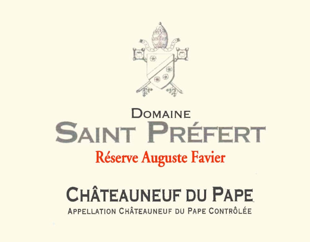 Domaine Saint Prefert 'Reserve Auguste Favier' 2018 :: Rhone Blend Red