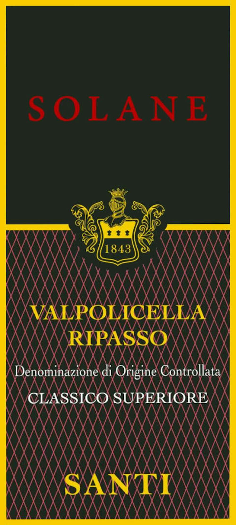 Santi Valpolicella 'Solane' Ripasso 2018 :: Italian Red