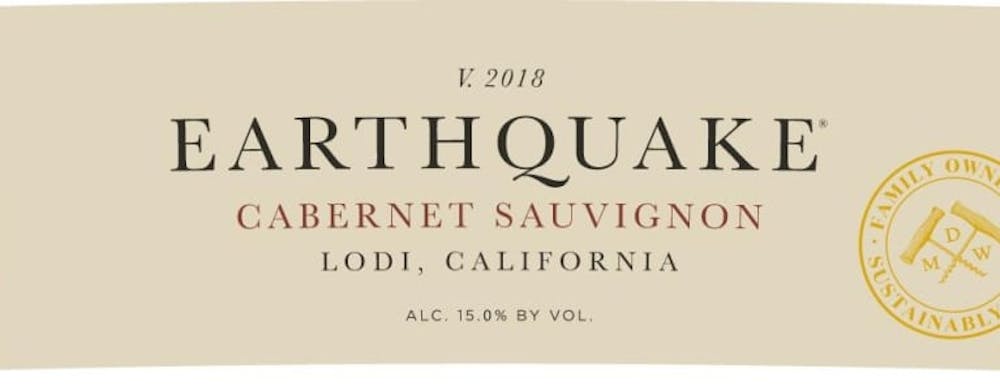 Michael and David Winery 'Earthquake' Cabernet 2020 :: Cabernet Sauvignon