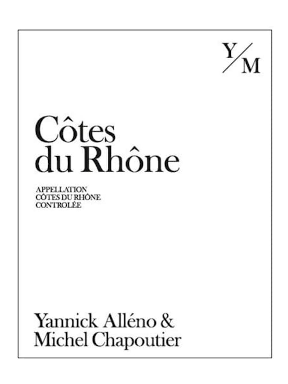 Chapoutier & Yannick Alleno Cote du Rhone 2021 :: Rhone Blend Red
