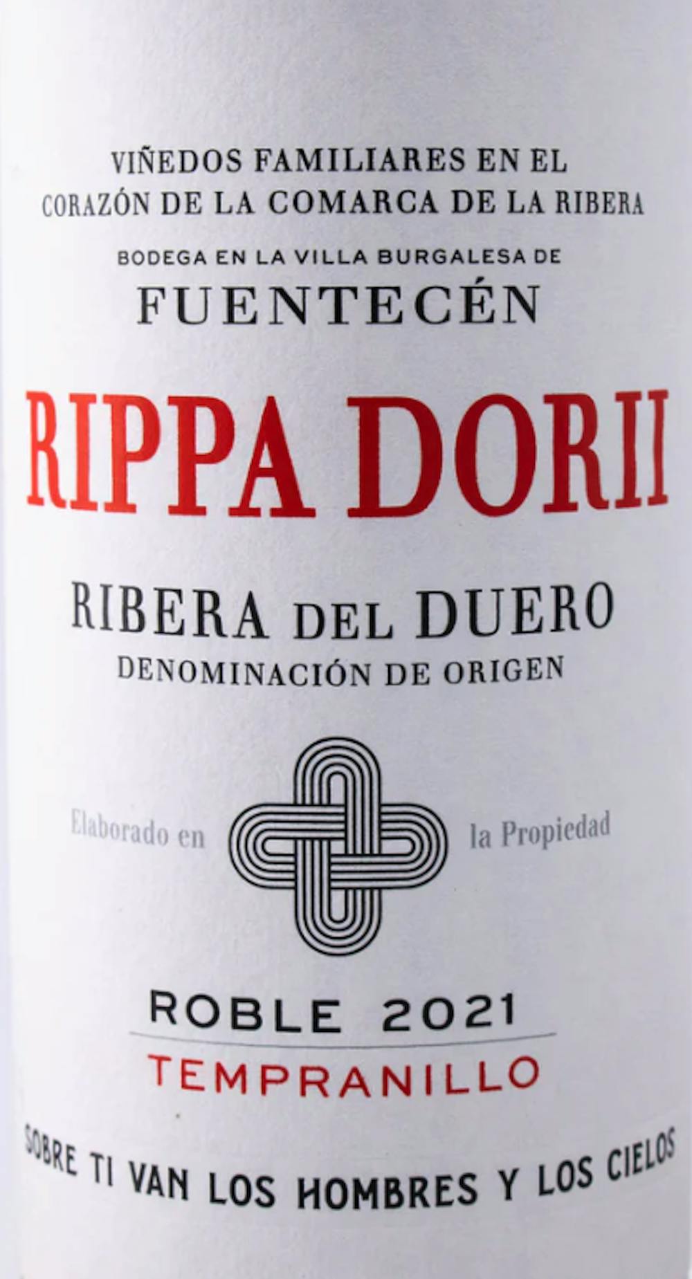 Rippa Dorii 'Roble' Tempranillo 2022 :: Spanish Red