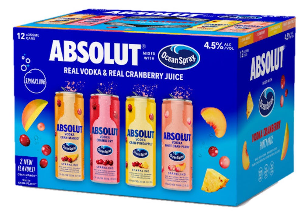 Absolut Cocktails Ocean Spray Variety Pack 12-355ml Cans :: Ready to Go ...