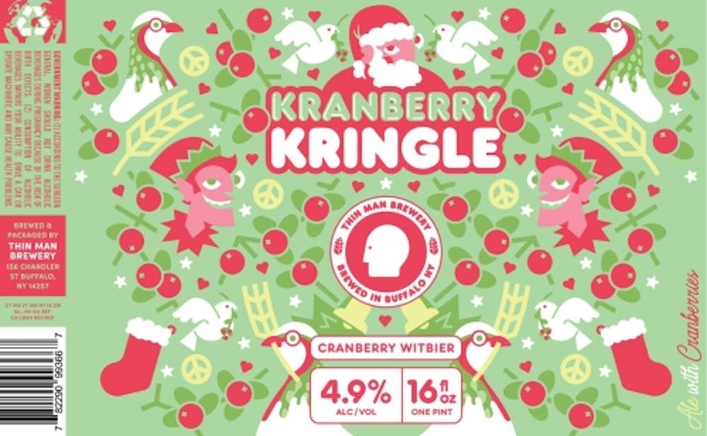 Thin Man 'Kranberry Kringle' Cranberry Witbier 16oz Can :: Other ...