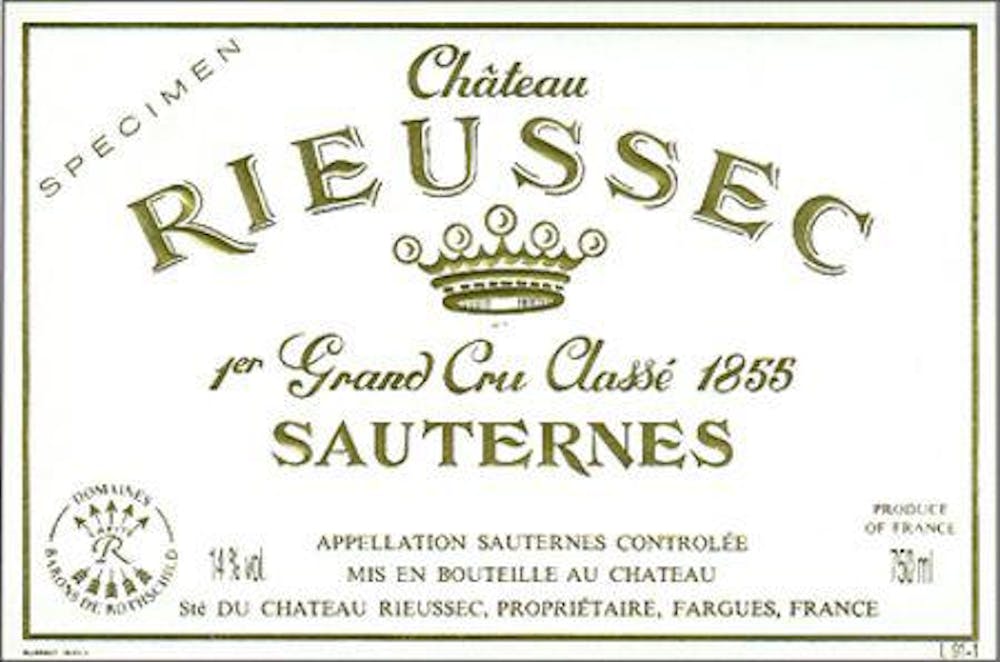 Chateau Rieussec Sauternes 2020 :: Dessert Wine